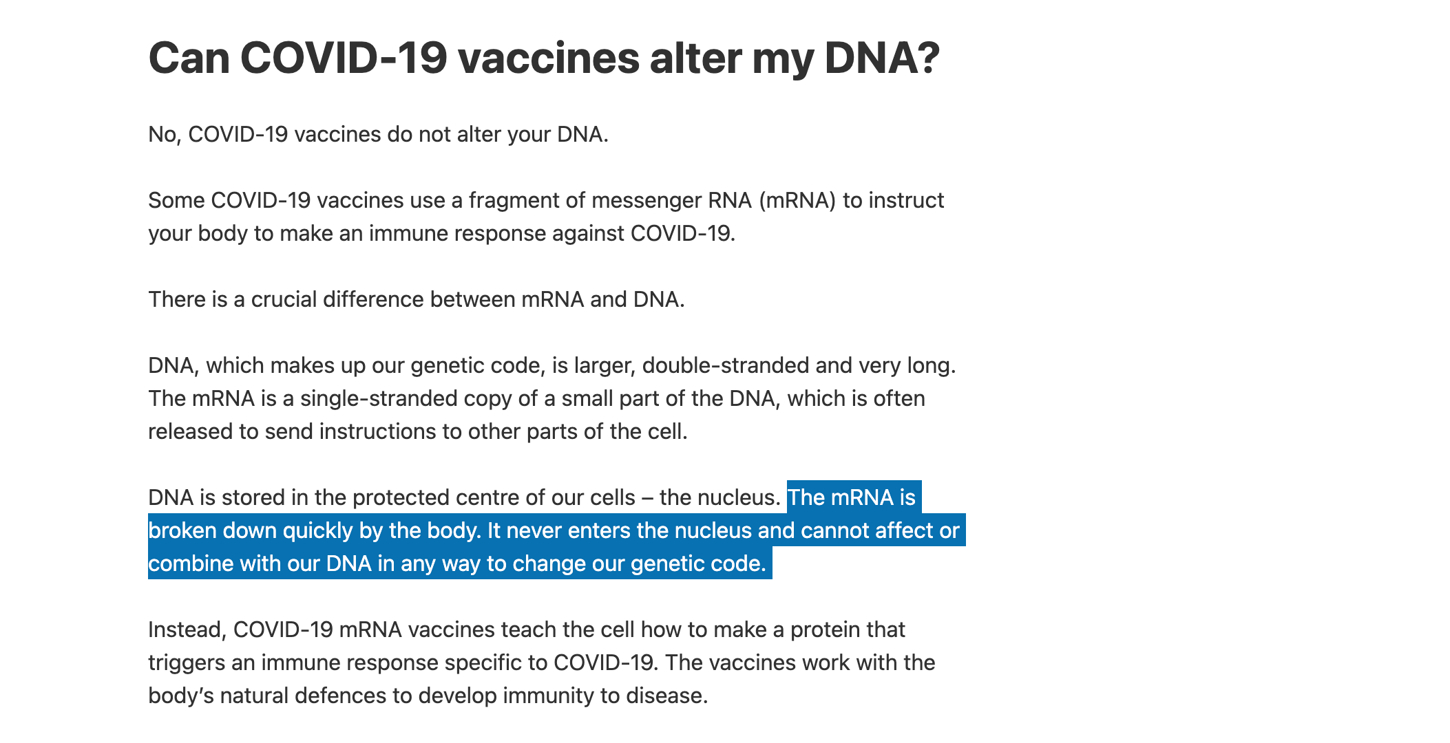 mRNA contamination of DNA: Yale researchers have found Covid spike ...