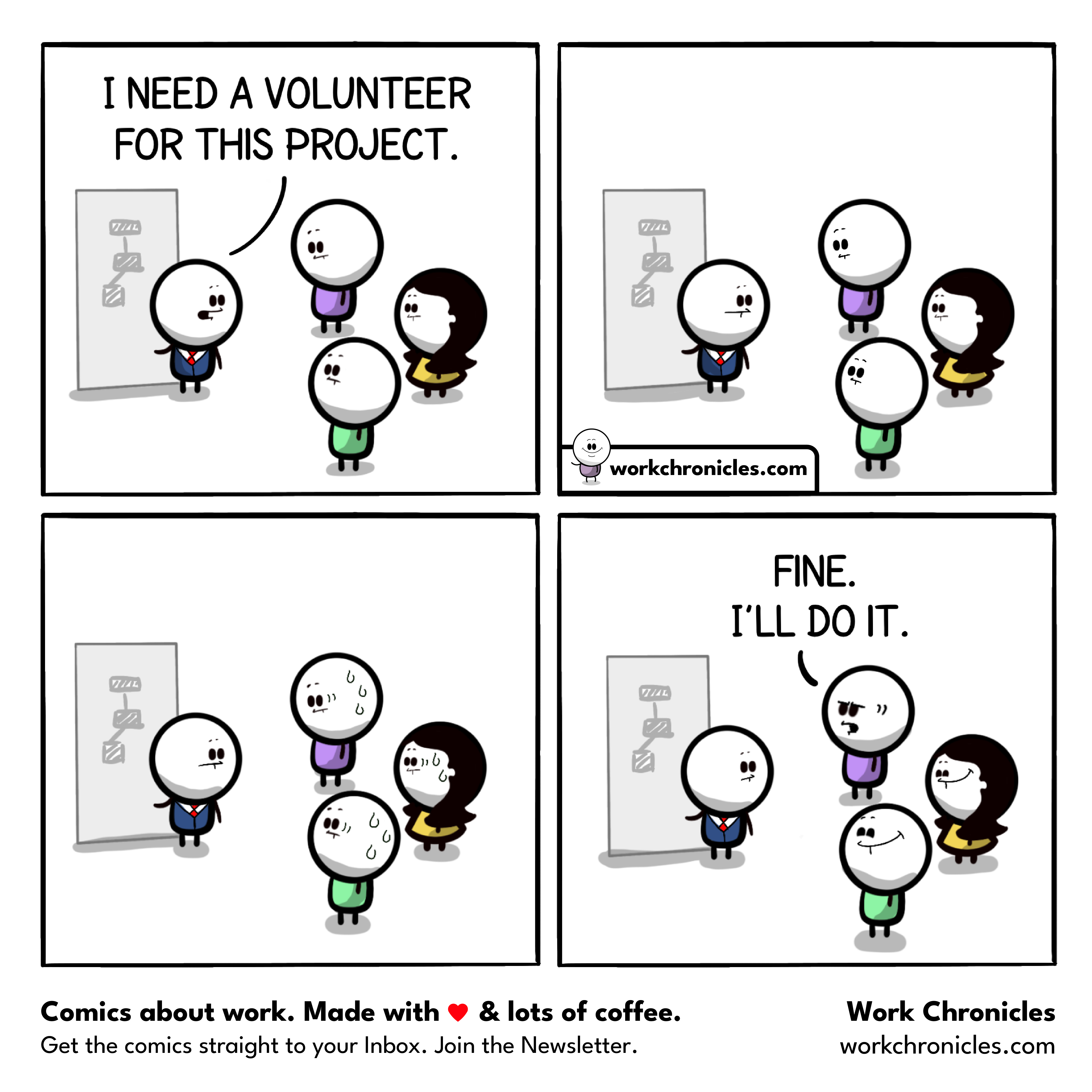 (comic) Volunteer Standoff - Work Chronicles