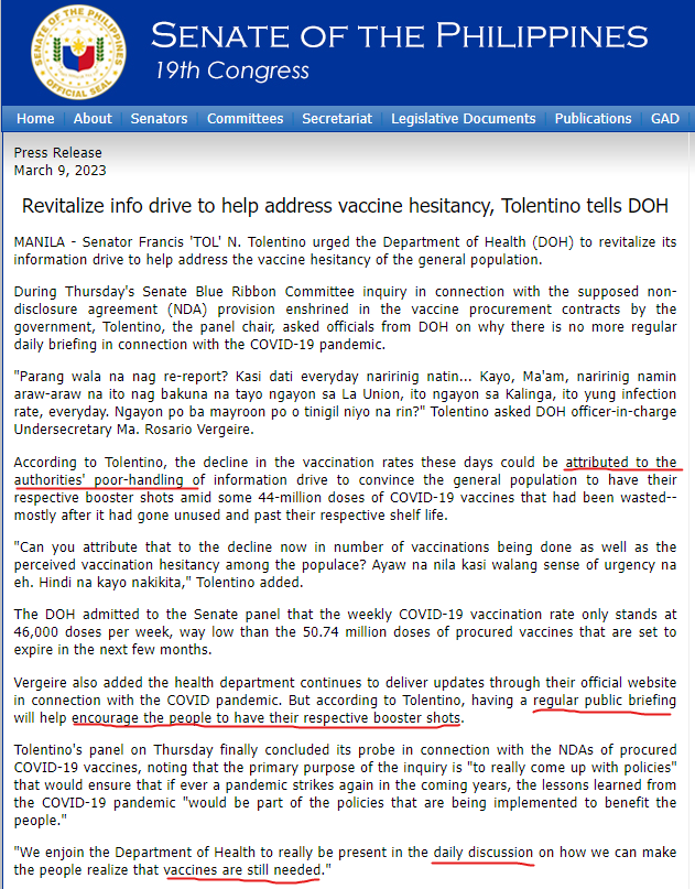 New Strategies to Force Uptake: Philippines DOH to Force Legacy Vaccine ...