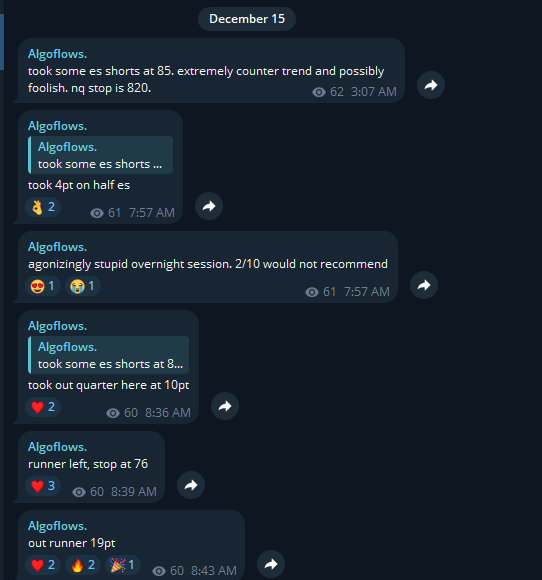 Weekly Plan 12/17 - AlgoFlows’s Newsletter