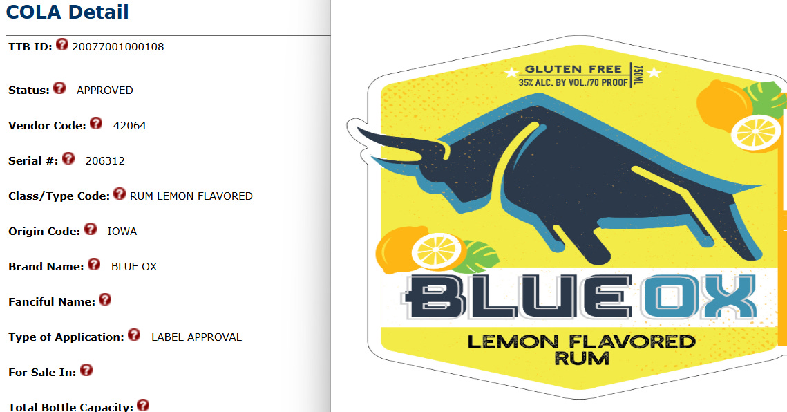 Lemon Flavored Rum, Petroleum Neutral Spirits, and the US Spirits ...