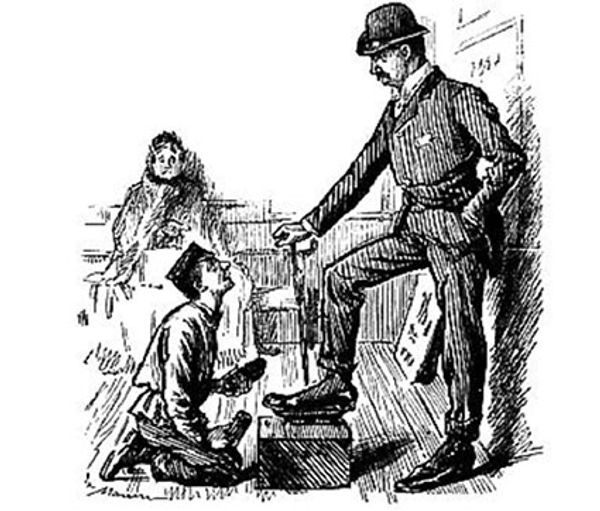 Cartoon JPMorgan Plutocrat Says Let Them Eat iPhones