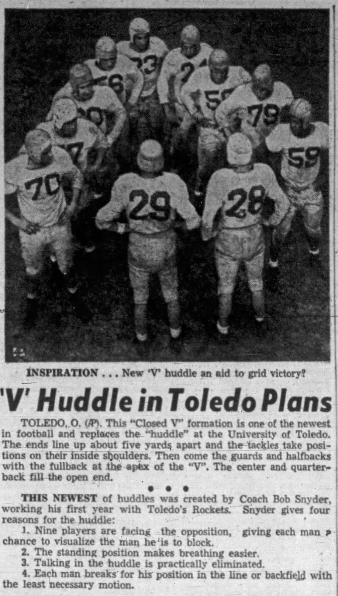 Gather 'Round, Boys: A History of Huddling