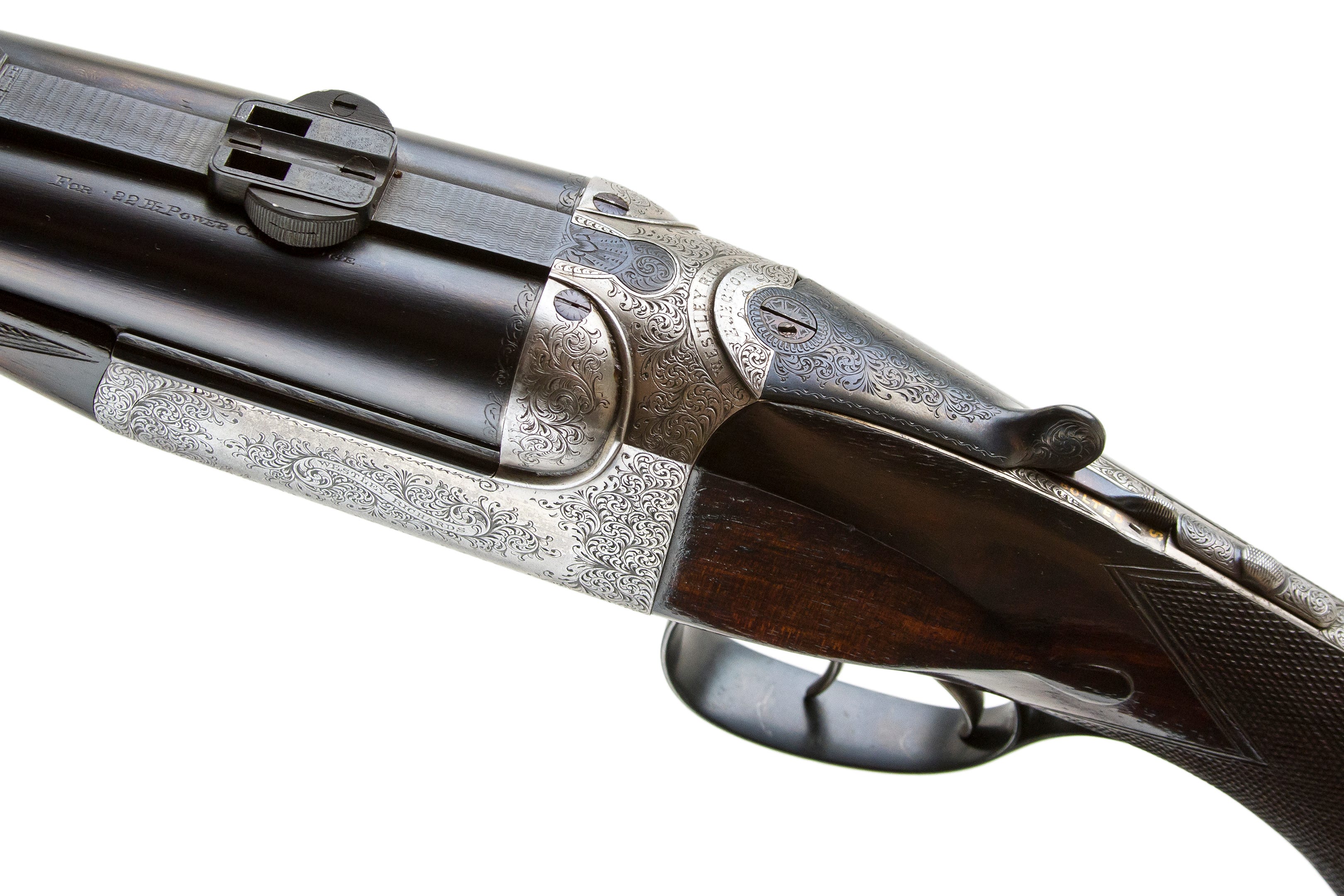 The Westley Richards - Best Pre-War Droplock Double Rifle 22 Hi Power: