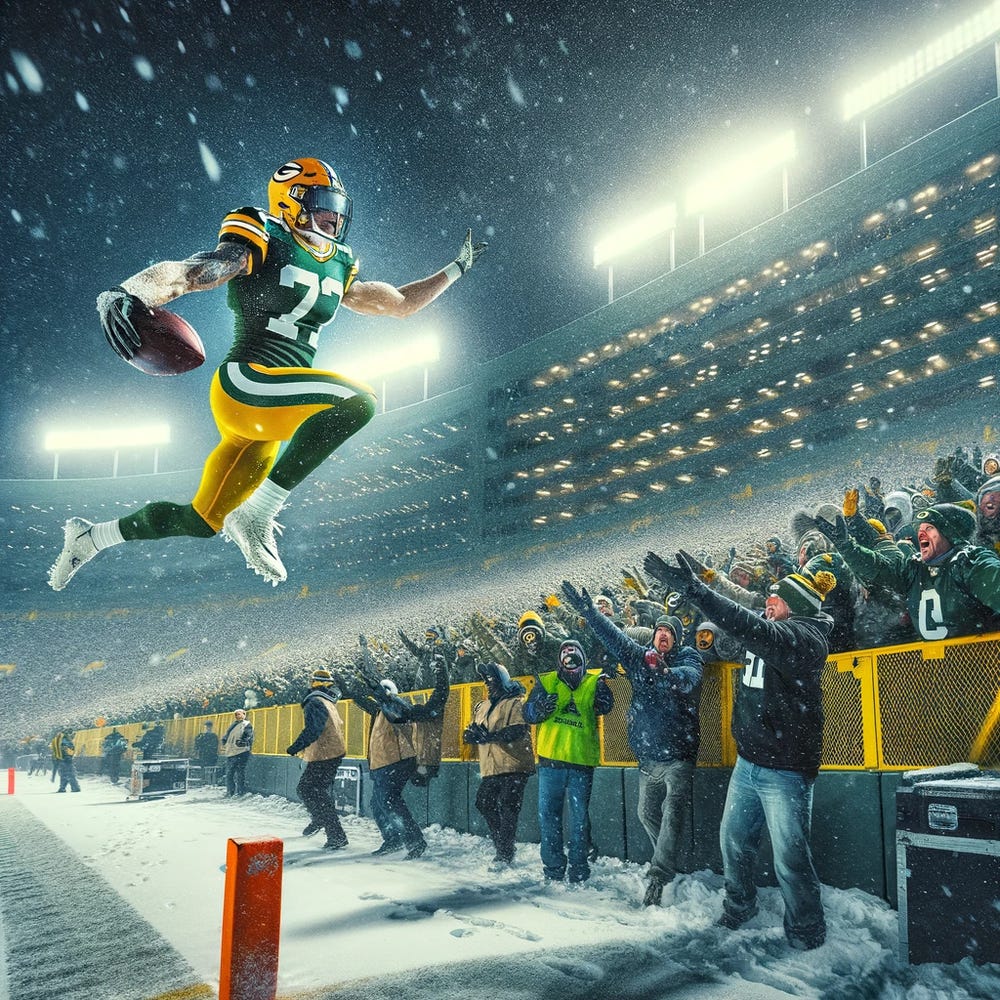 The Lambeau Leap - by Jim Flint - Leap Year