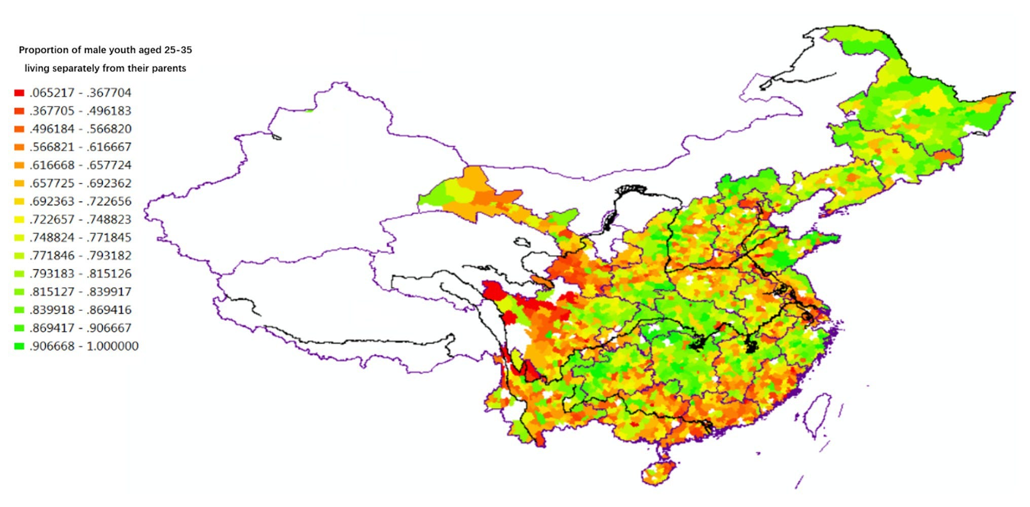 What explains China's cultural heterogeneity?