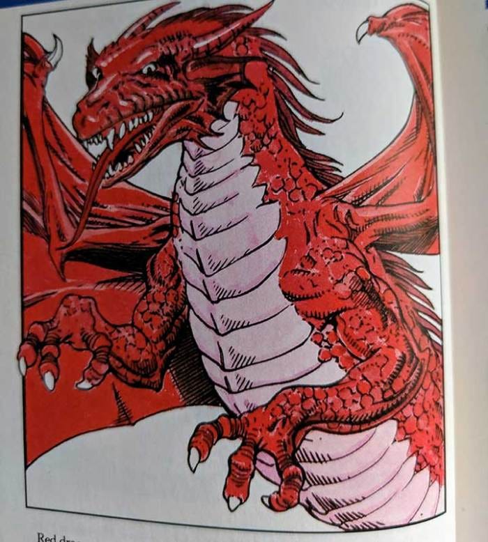 The Art of the Dungeons & Dragons Red Dragon - The Retroist