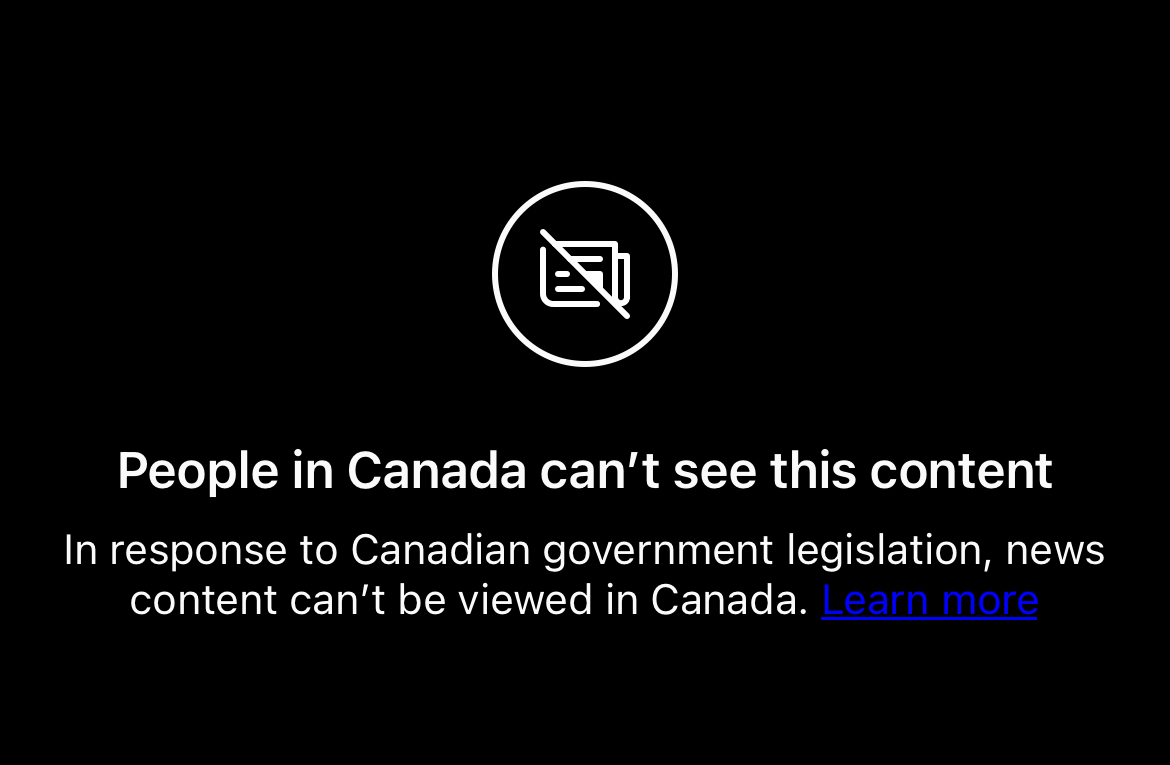 The Bizarre Asymmetry of Blocked News Outlets In Canada