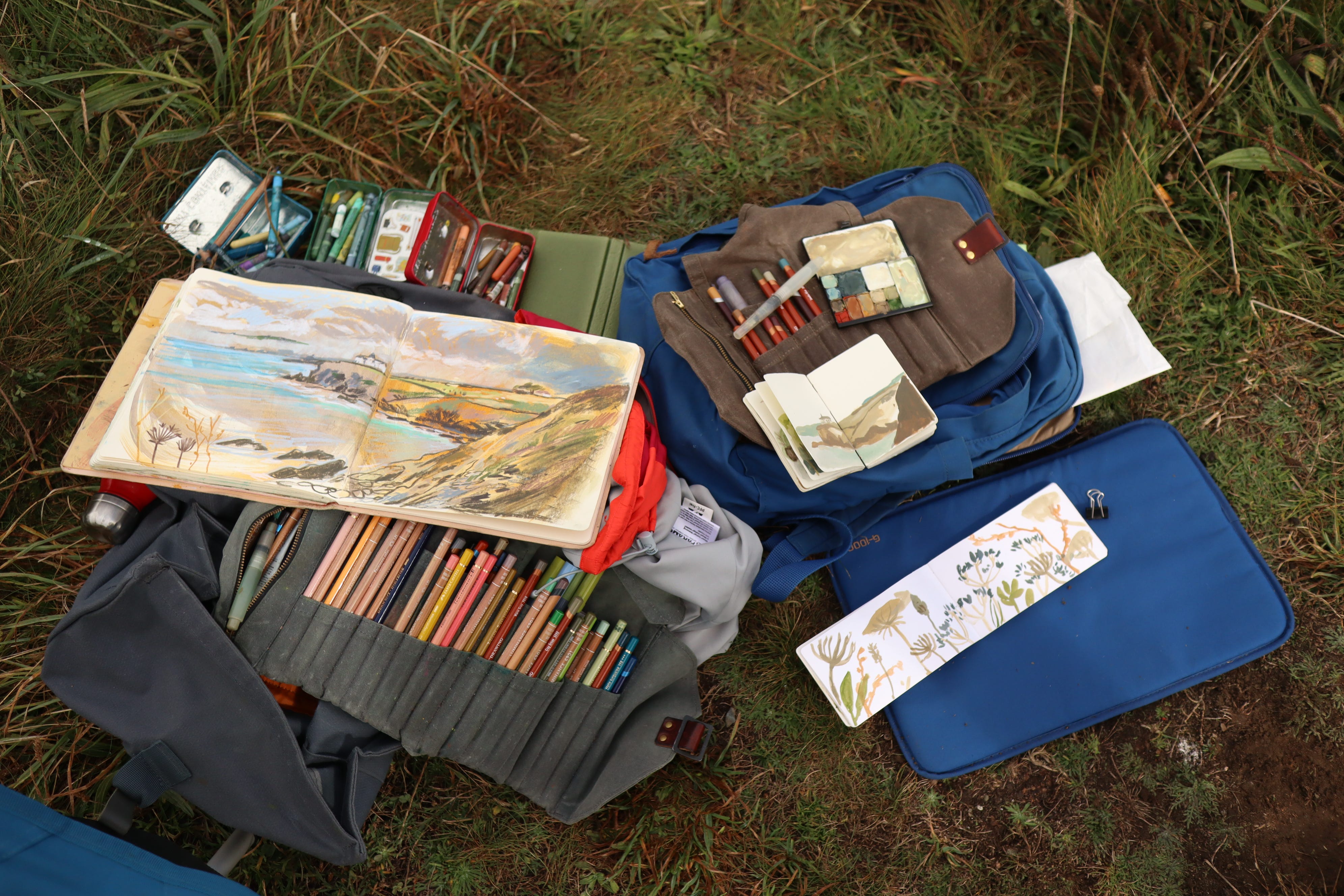 September Sketchbook pages - by Melanie Chadwick