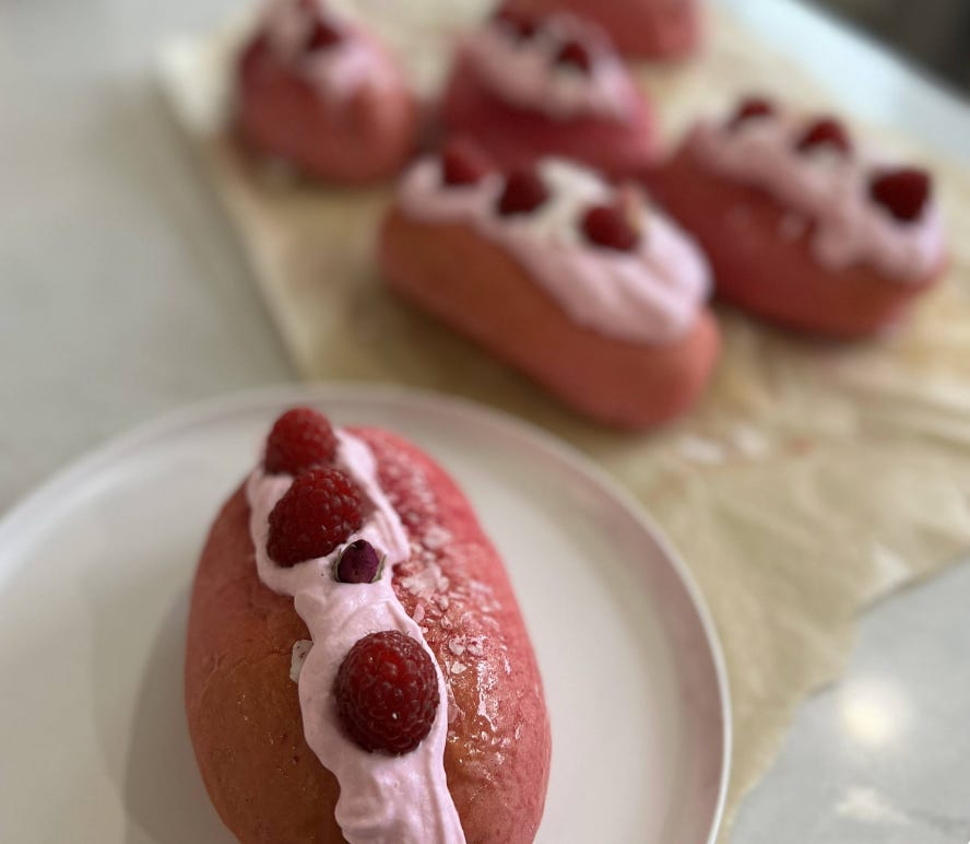 Beet Red Valentine’s Cream Milk Bread Buns Recipe