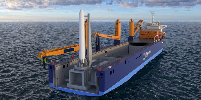 What will become of the German North Sea floating launch site?