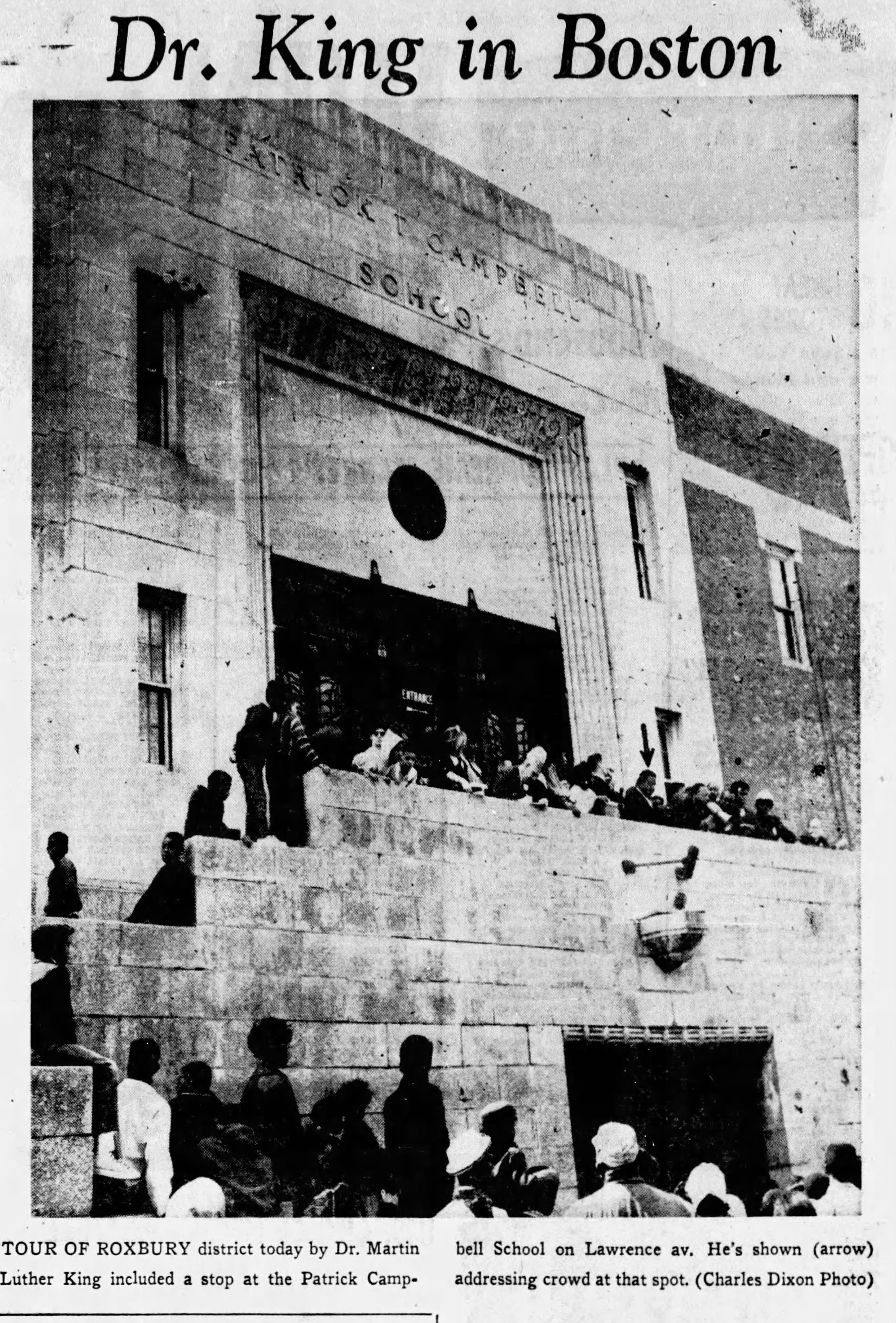 In honor of Martin Luther King Day, Dr. King's visit to Boston April 1965