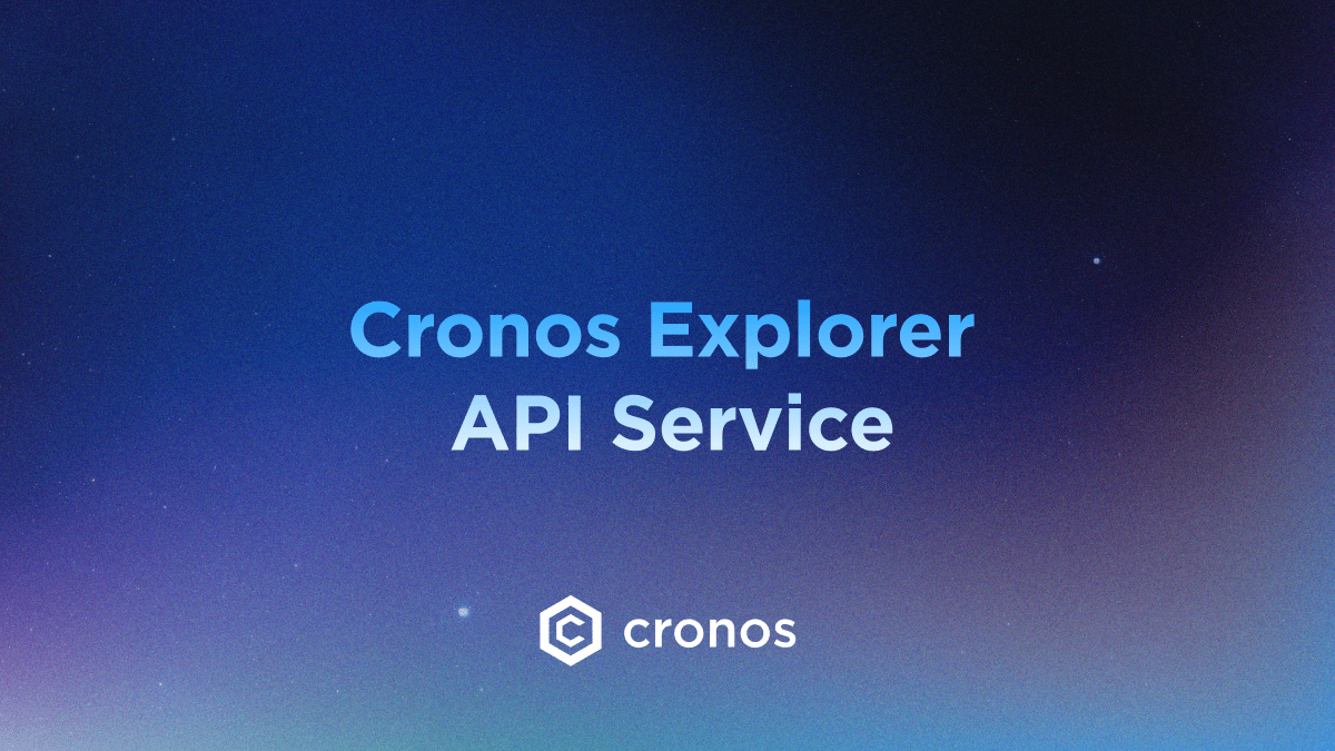 Cronos Explorer API Service Is Now Available