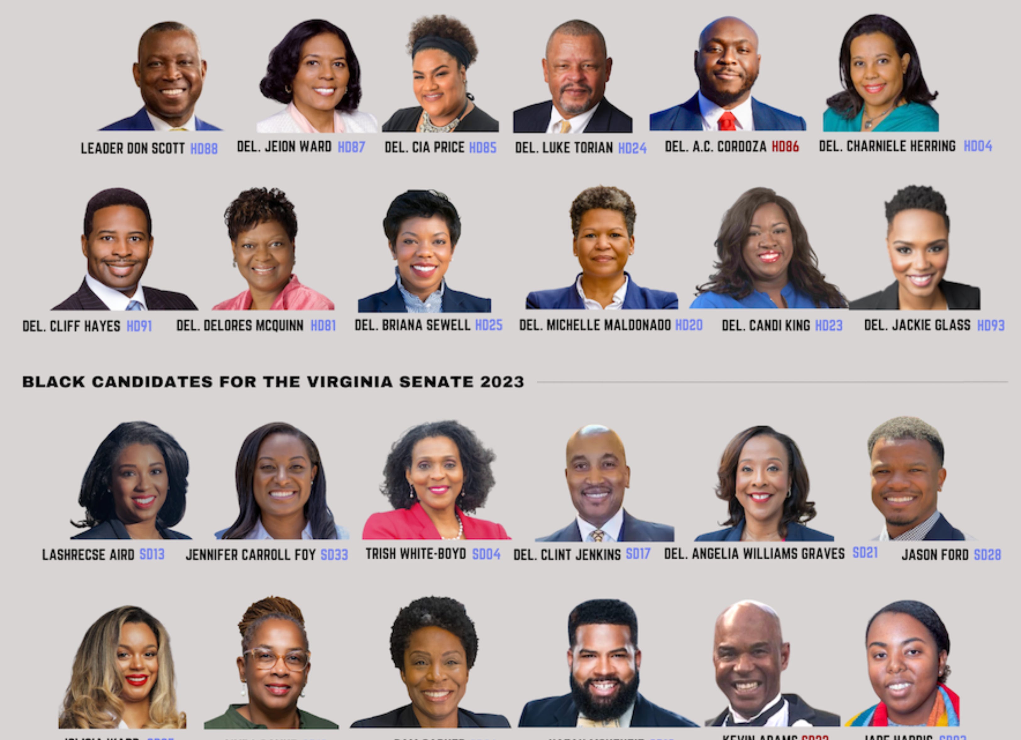 Chart: Record Number of Black Candidates on the Ballot for 2023 #Virginia