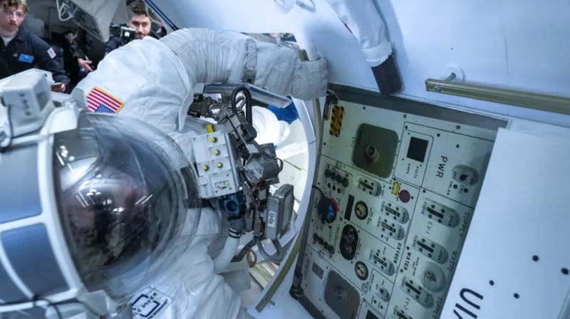 Collins Aerospace Space Station Suit Tested in Weightlessness