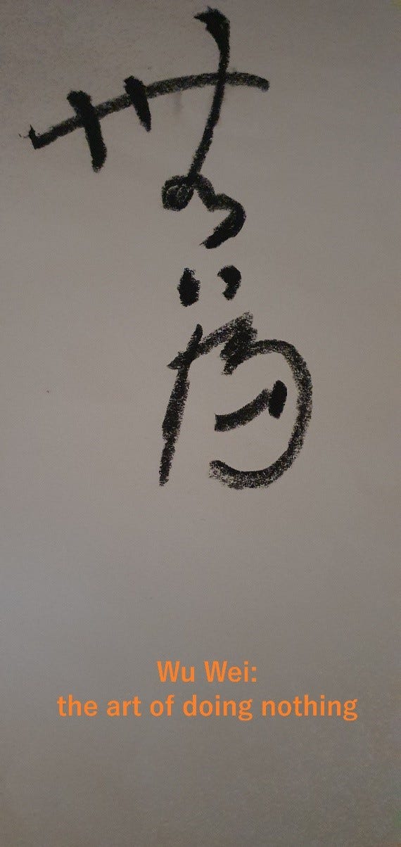 The art of doing nothing … - by DAVID MAR