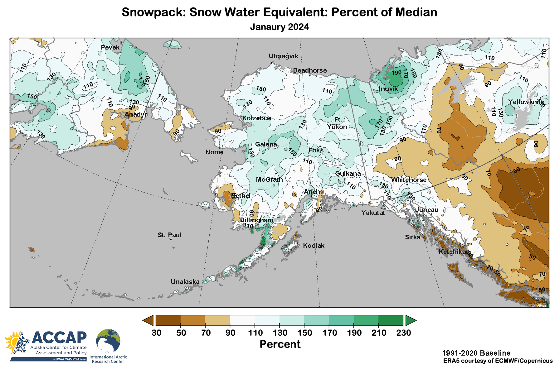 January 2024 Arctic & Alaska Climate Summary