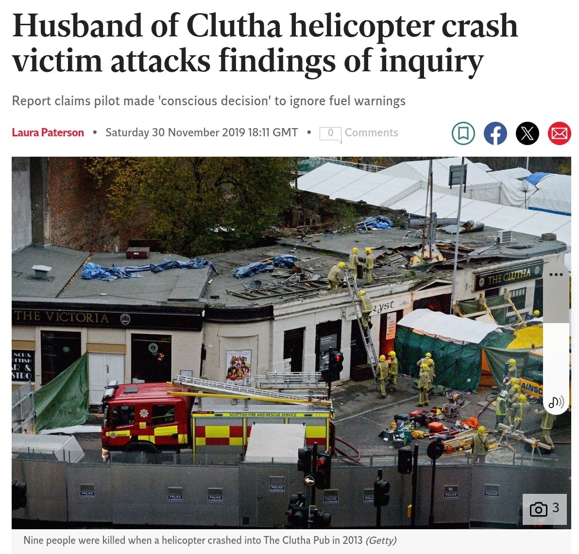 HUSBAND OF CLUTHA HELICOPTER CRASH VICTIM ATTACKS FINDINGS OF ENQUIRY ...