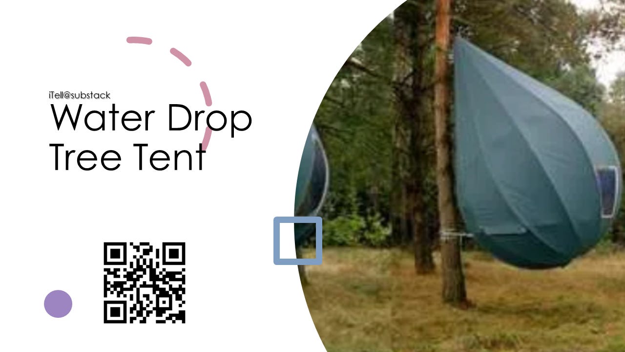 Water drop-shaped Tree Tents - by Mrinmoy Majumder