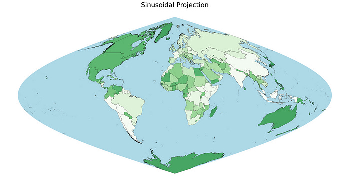 The World Map with Many Faces — Map Projections