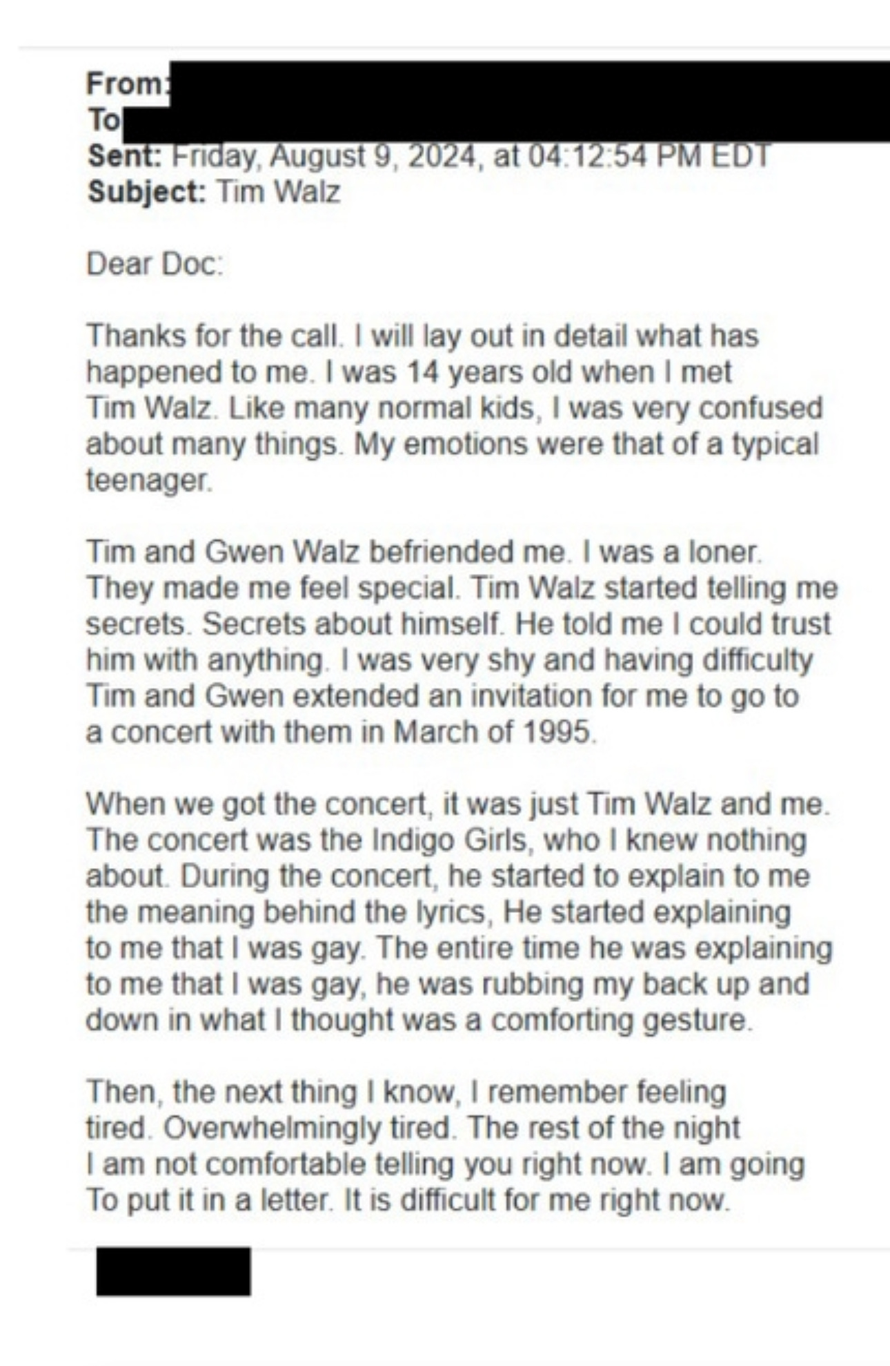 Foreign Exchange Student Goes Public: Accuses Tim Walz of Grooming and ...