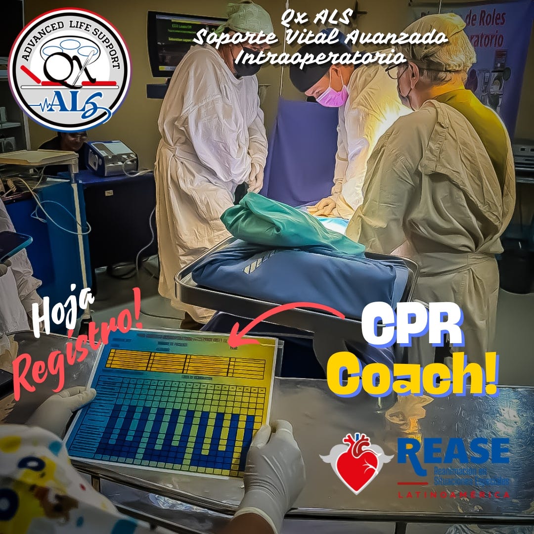 “CPR Coach” en medio de una cirugía bariátrica laparoscópica
