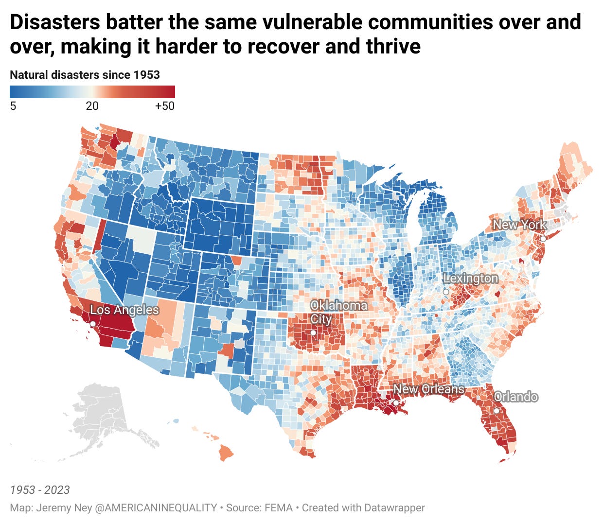 Natural disasters cause havoc for low-income Americans