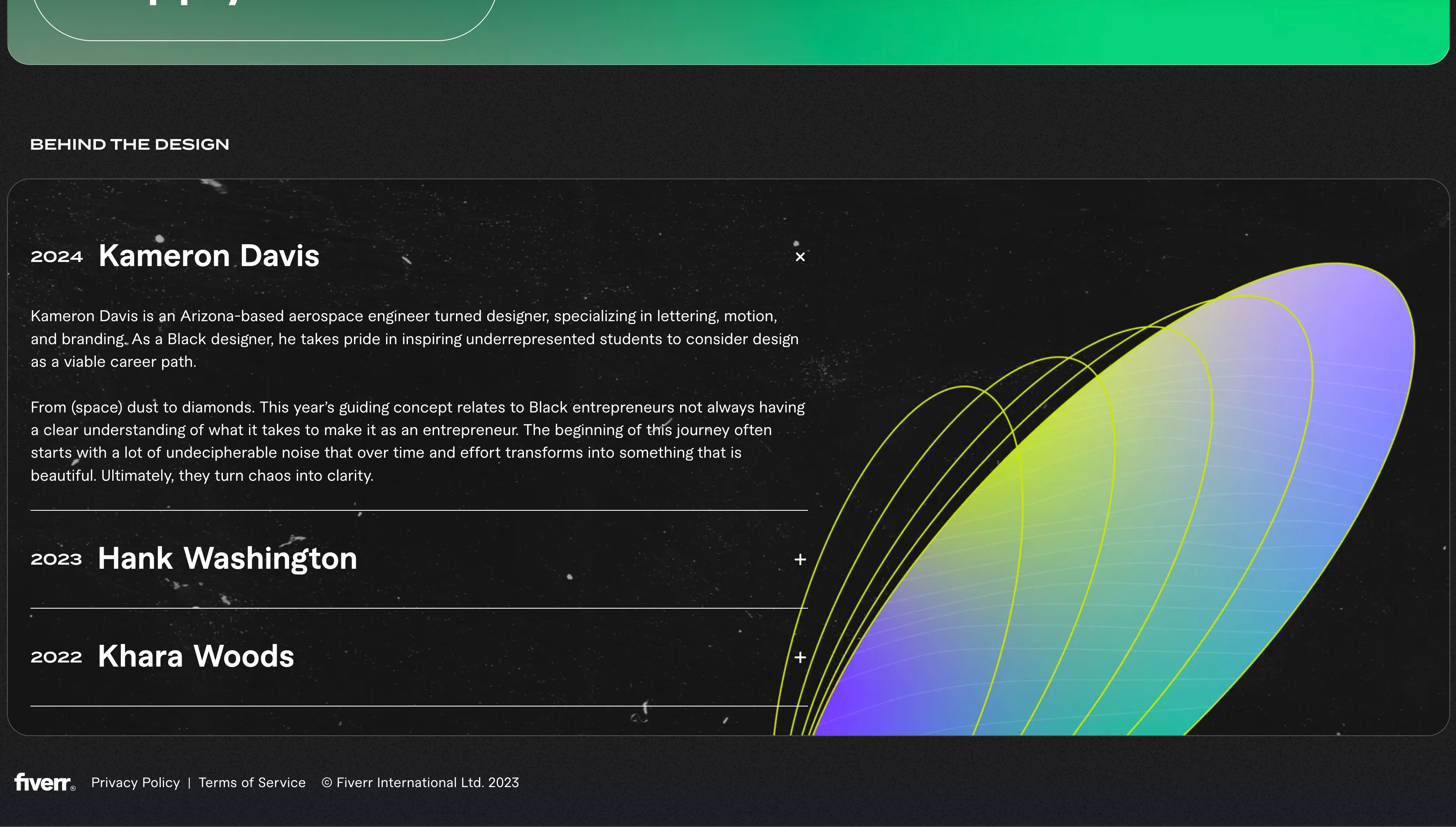 "I don’t work on Fridays anymore." - by Kameron