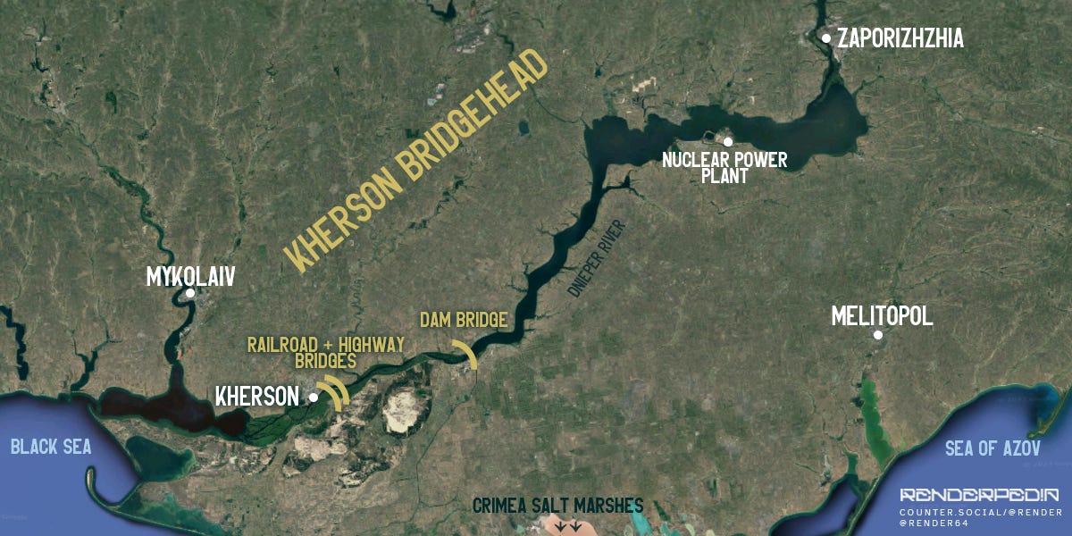 All Three Kherson Bridges Meet HIMARS. Welcome to Kherson. Now, Go Home ...