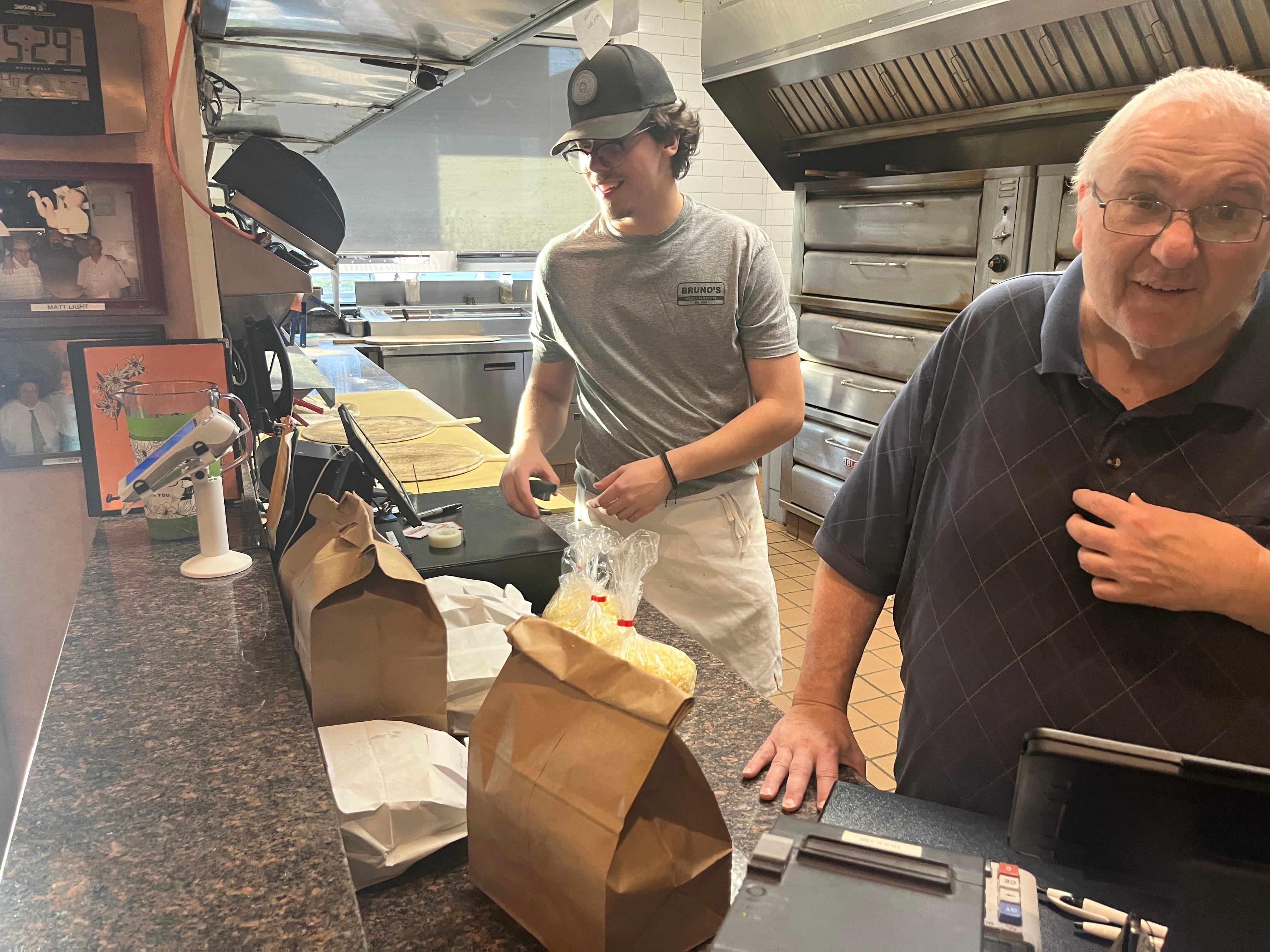 Scenes from a final rush at Bruno’s - by Dave Bangert