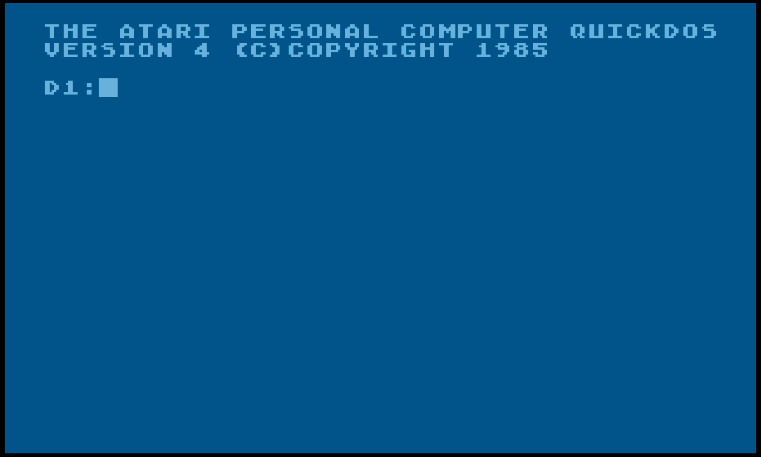 QuikDOS in Atari BASIC - by Paul Lefebvre