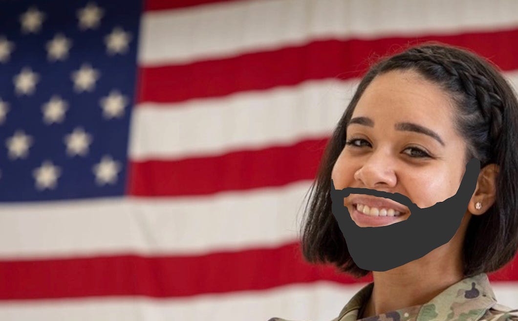 Army authorizes women to grow beards - by Bad Lawyer