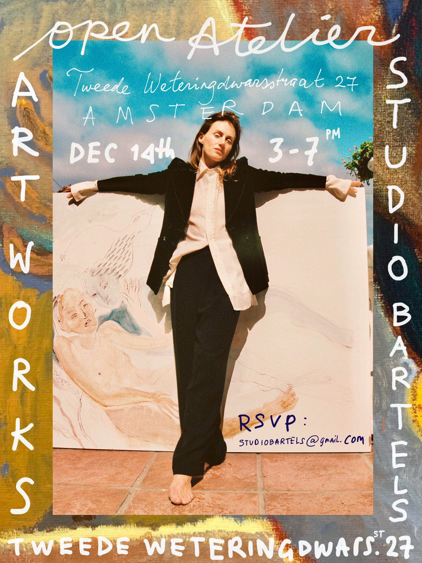 COME FIND ME IN MY ATELIER. //AMSTERDAM// DEC 14TH//3-9PM