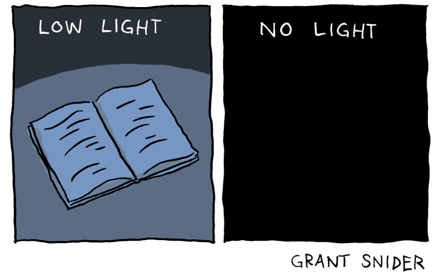 Types of Light - by Grant Snider - Incidental Comics