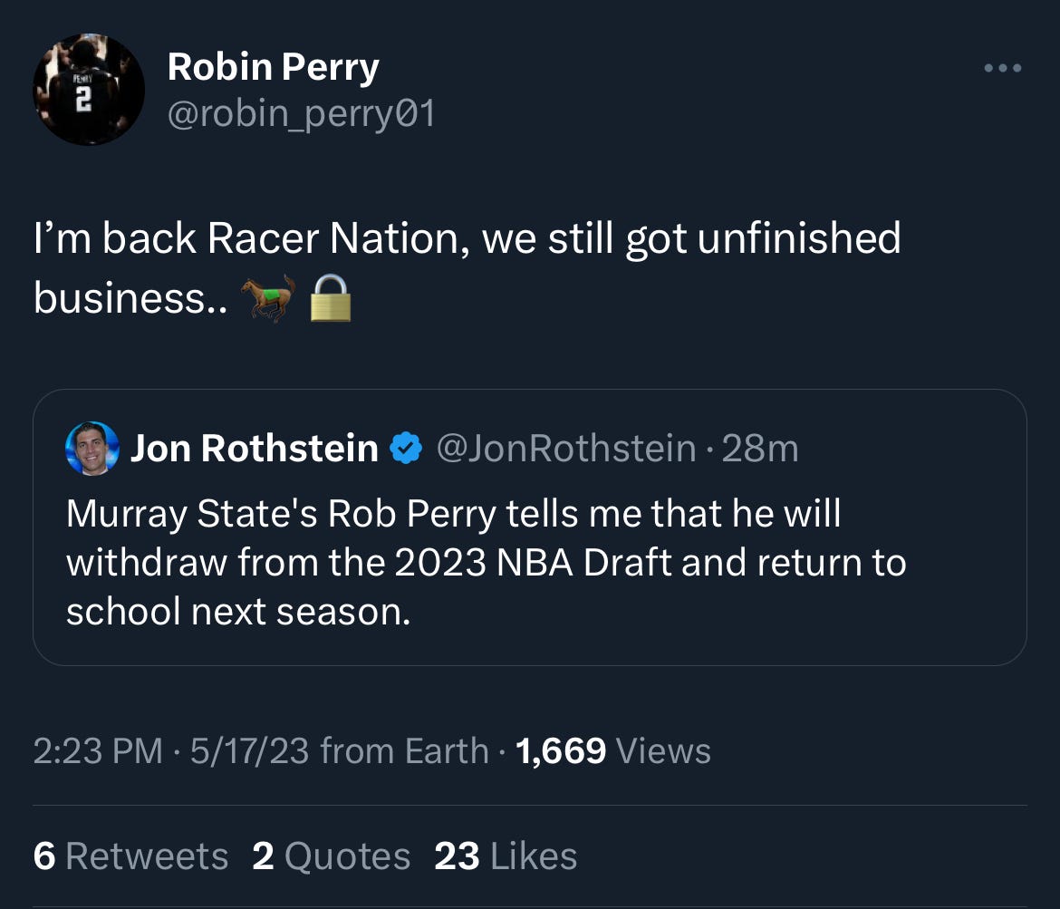 It's official: Big Shot Rob is back! - by Jeff Bidwell