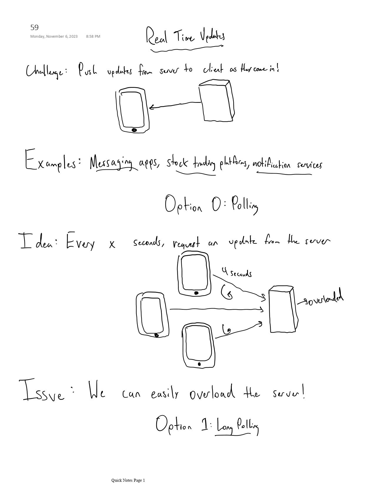 59: Long Polling, Web Sockets, Server Sent Events