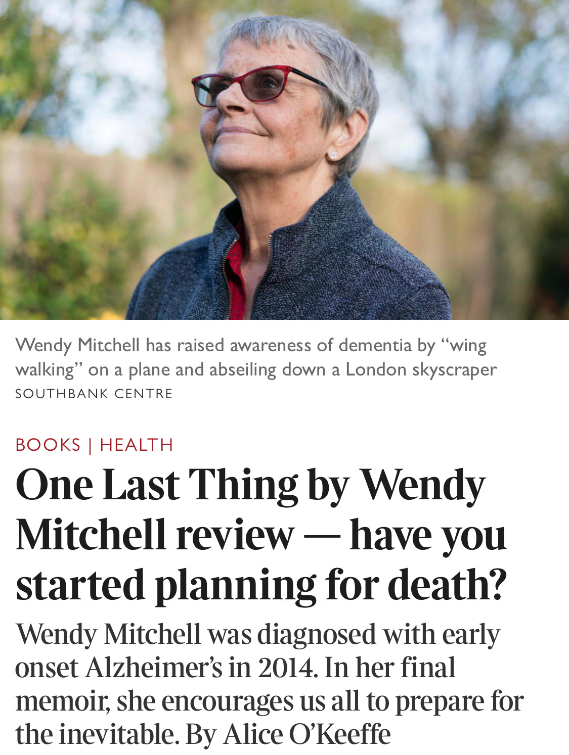 The First Review is In For One Last Thing - by Anna Wharton