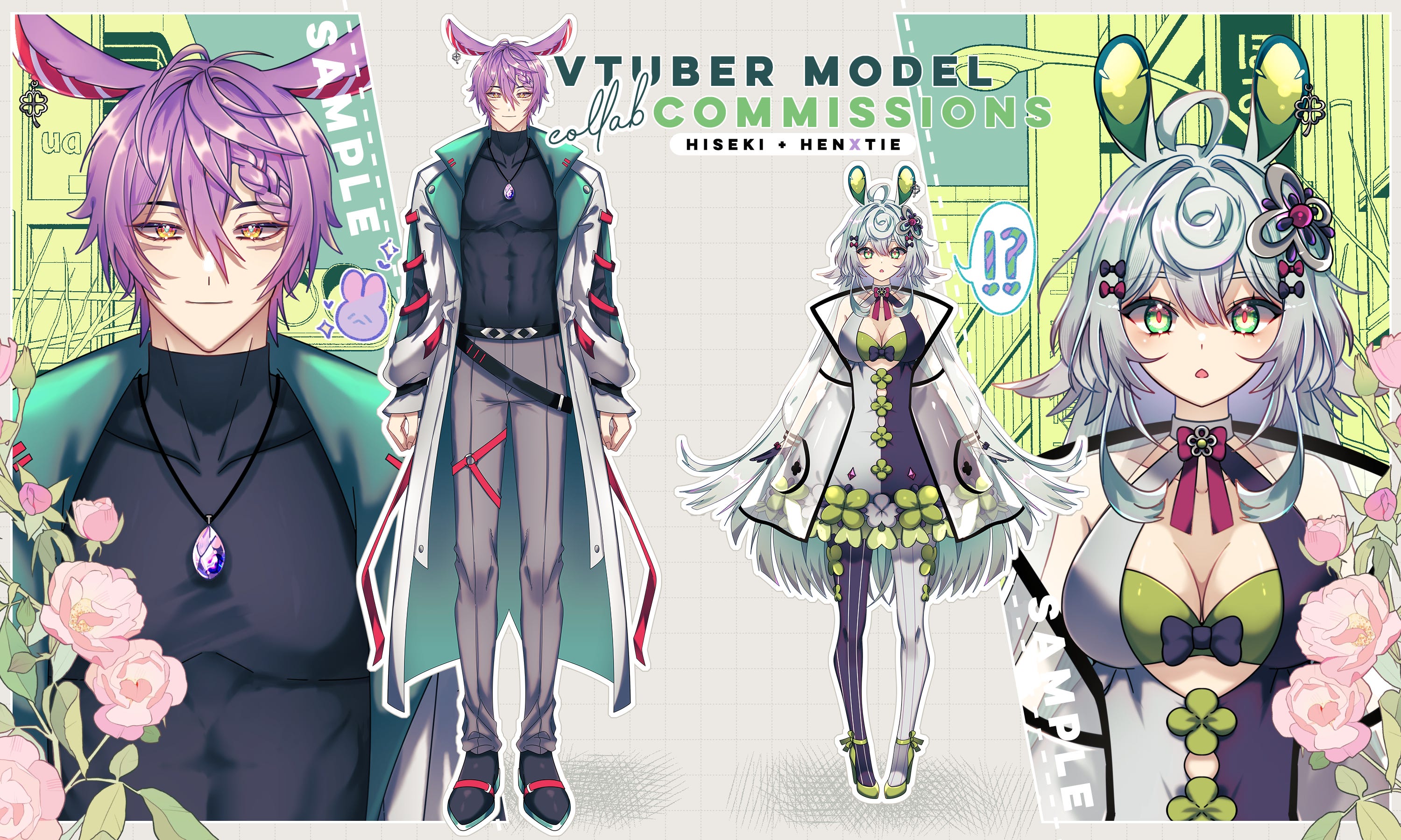 VTuber Model Collab Commission - by henxtie