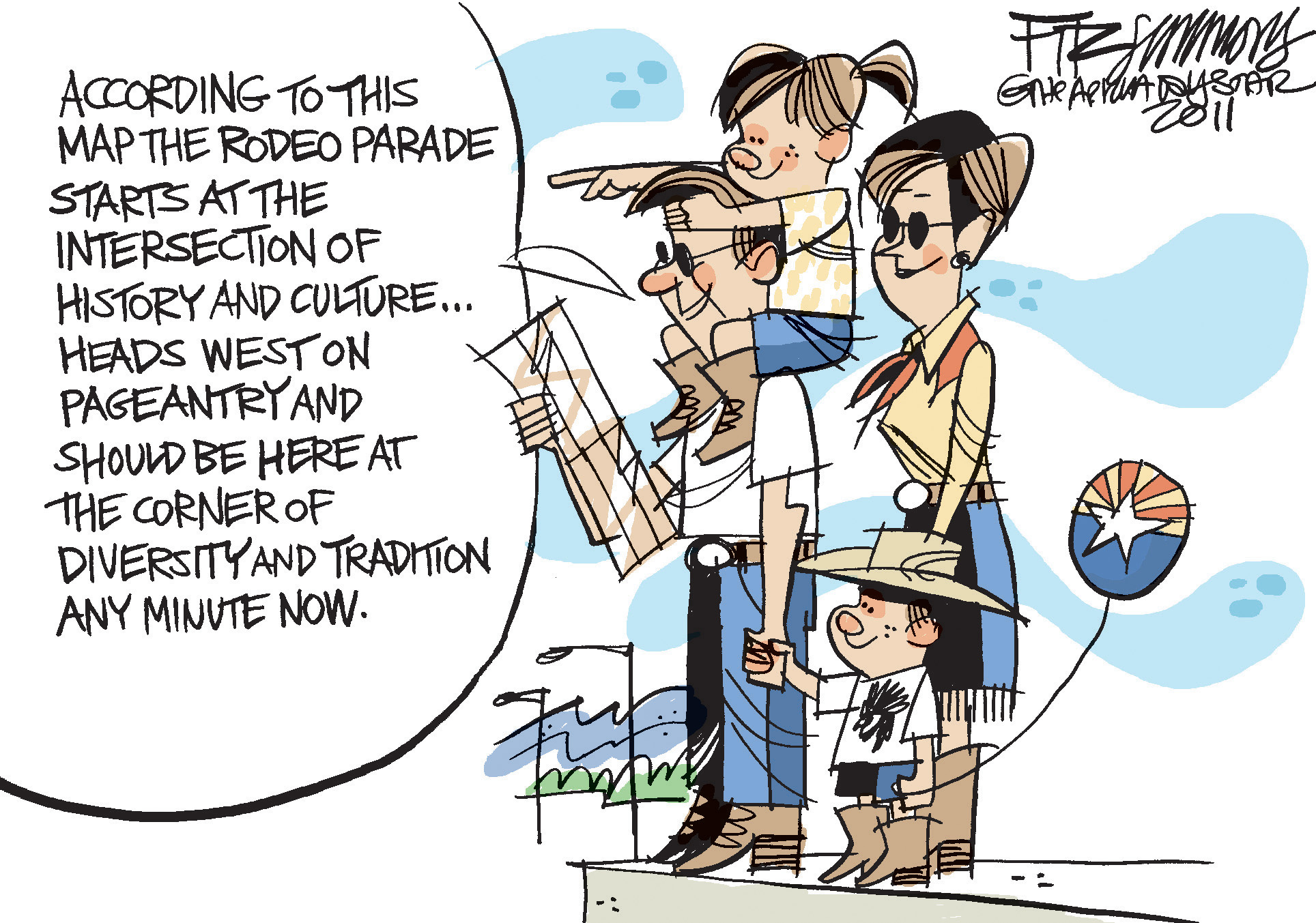 I like drawing rodeo cartoons - by David W Fitzsimmons