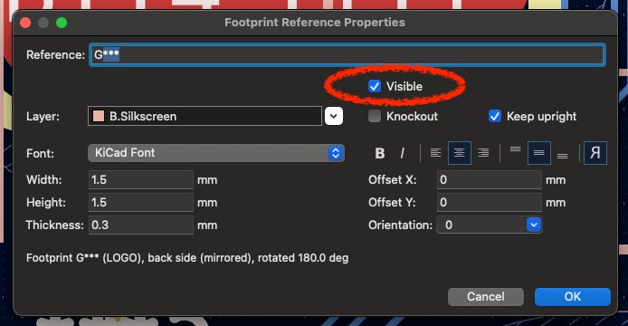 Custom KiCad Silk Screen - by Chris Greening - atomic14