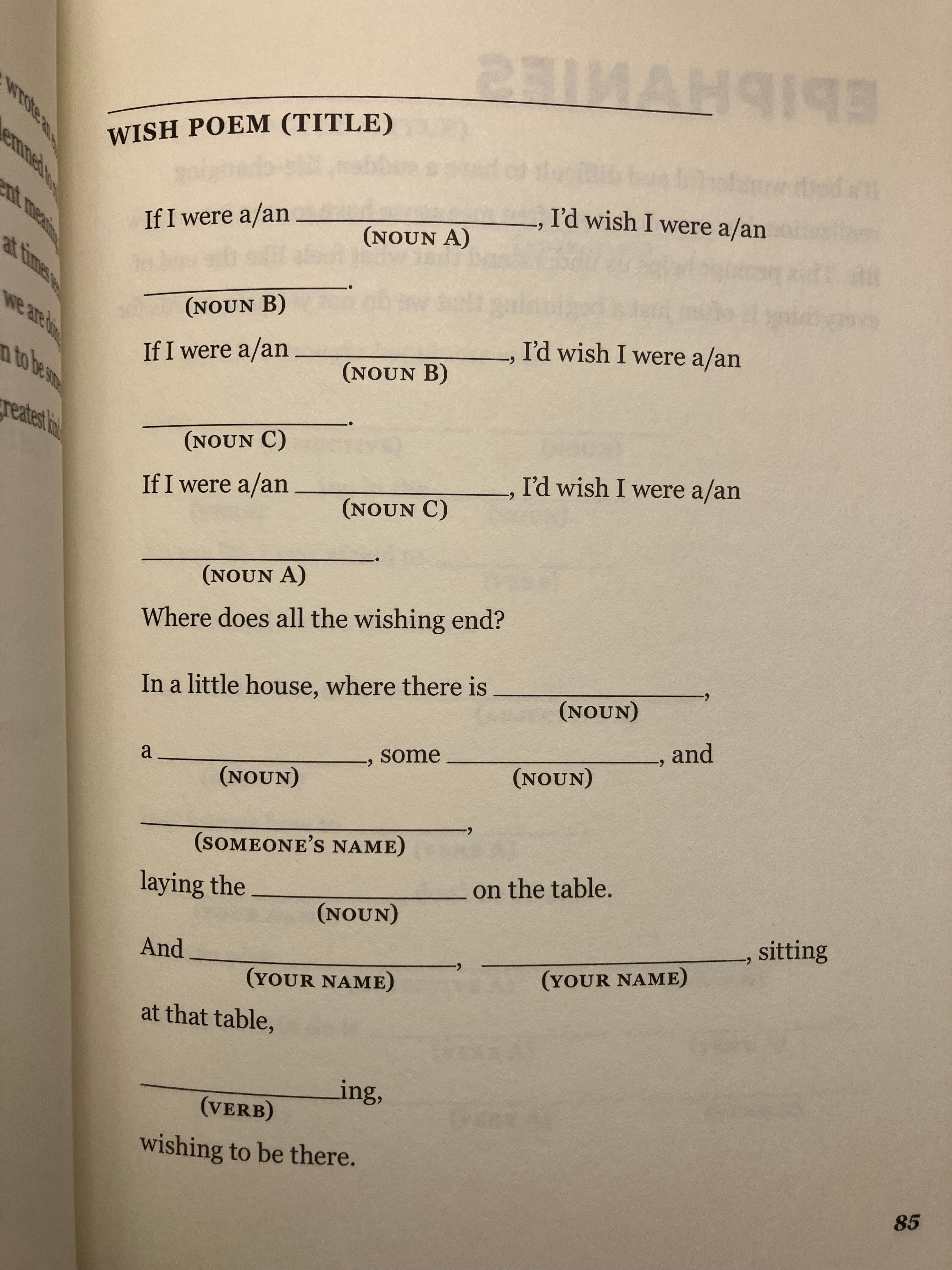 Poetry Prompt: "Wishes" - Joseph Fasano