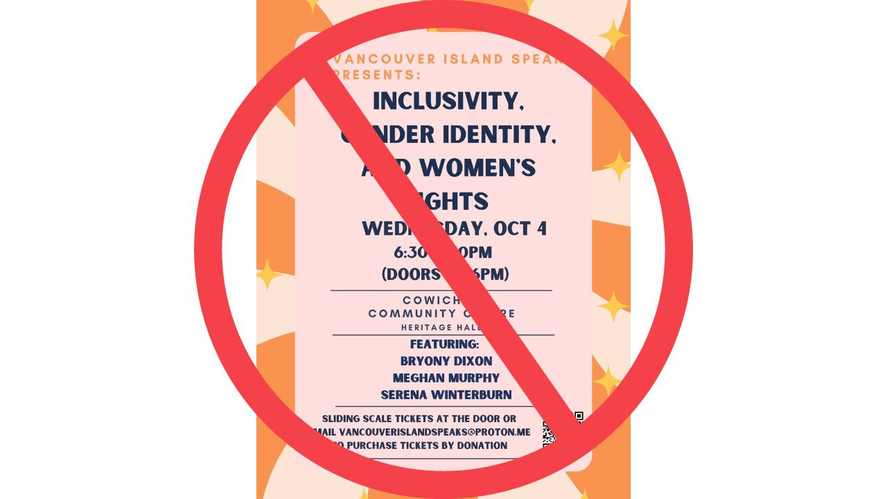 The Cowichan Community Centre has cancelled our event citing the BC ...