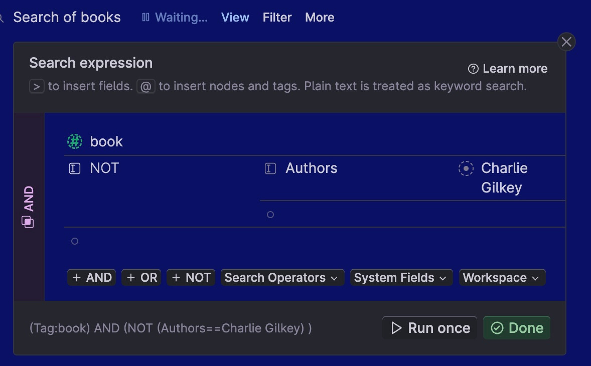 #1 Tana Live Search Series Expression Box Deconstructed