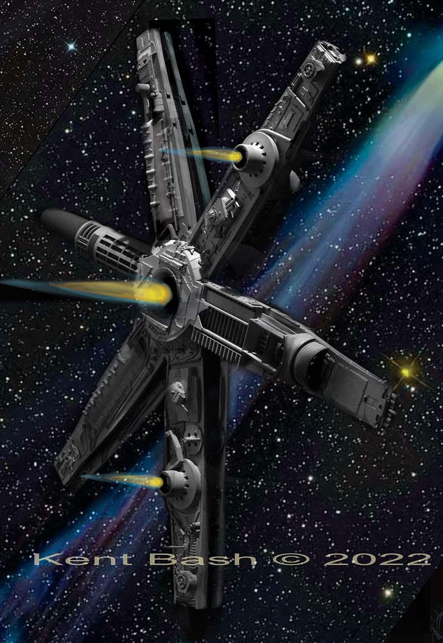 Sky-Lab space station model