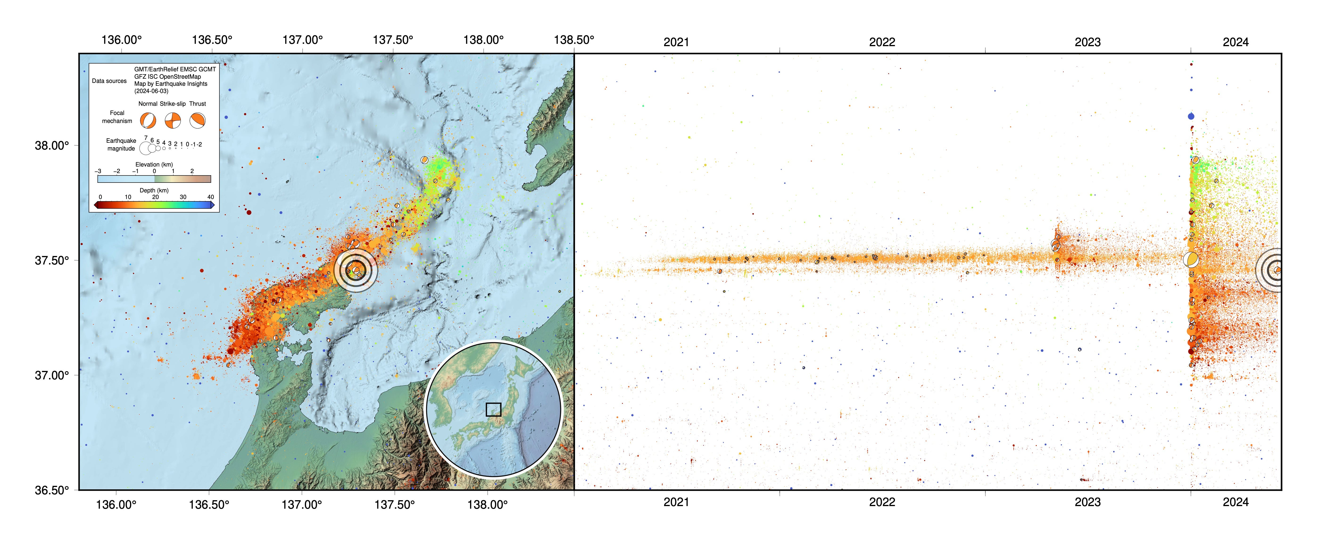 M5.8 earthquake strikes Noto Peninsula, Japan