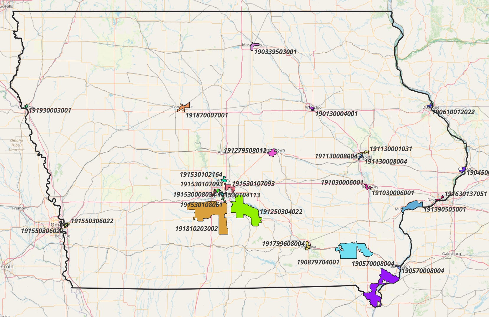 Using a project-building algorithm to estimate areas that are likely to ...