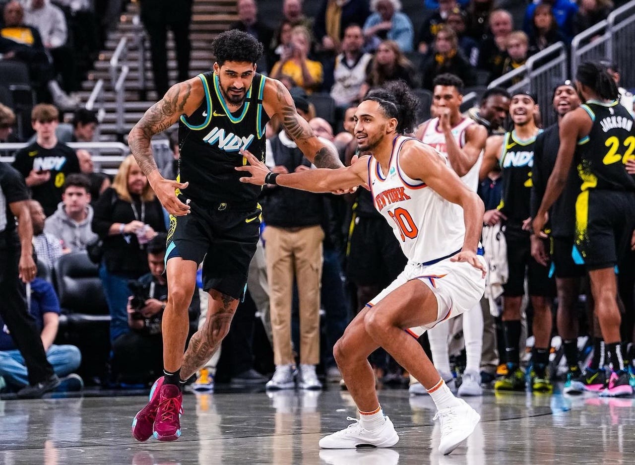Indiana Pacers forward Obi Toppin relishes moment sharing the NBA court ...