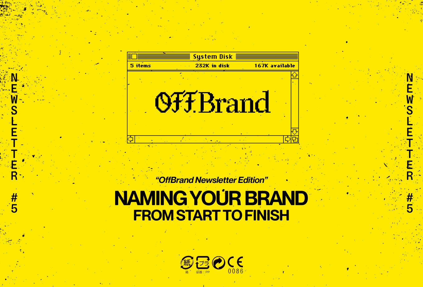 Naming your brand, from start to finish