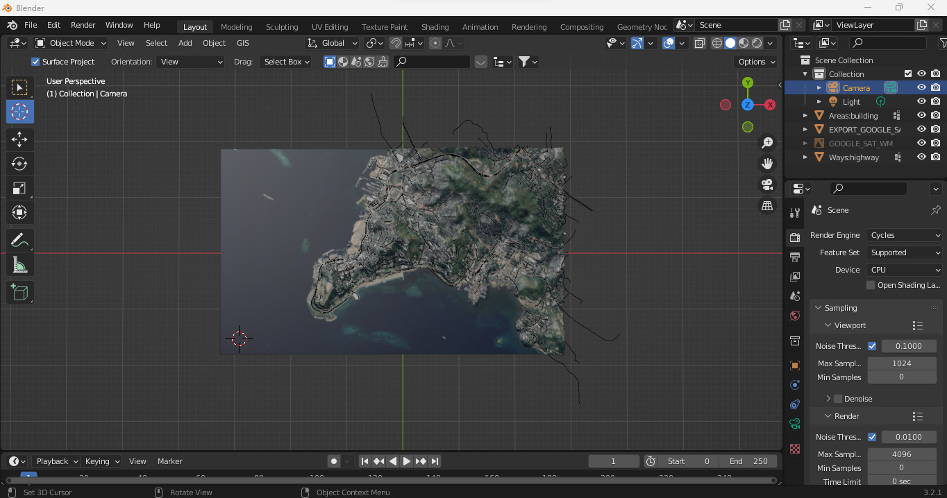 Blender as a gis visualization tool - by Charlie Arua Ikosi