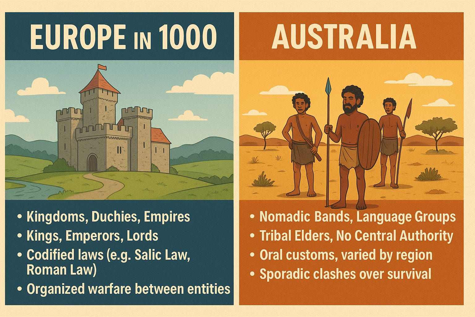 🛡️ Debunking the "First Nation" Myth: Aboriginal Australia vs Medieval ...